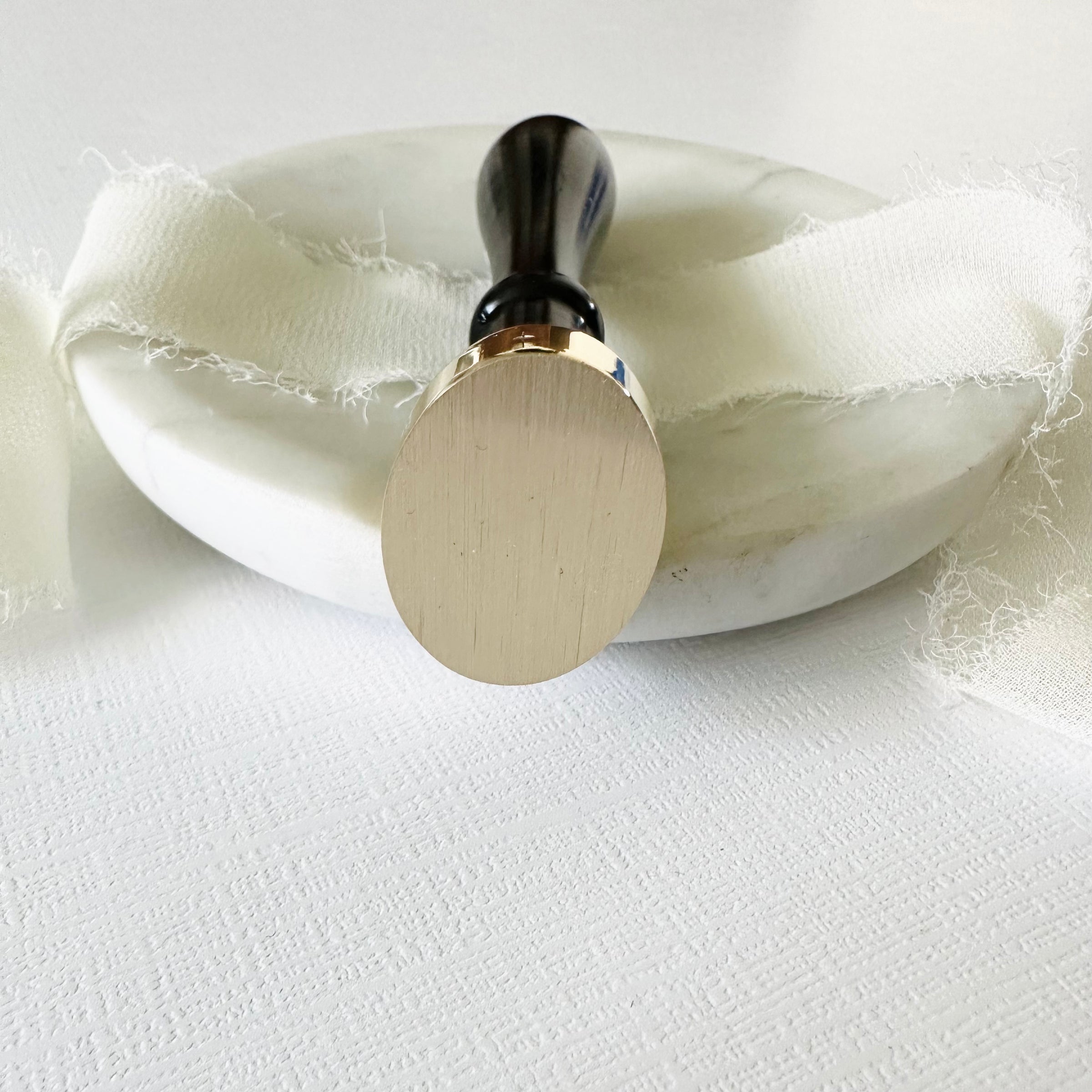 Blank Oval Wax Stamp