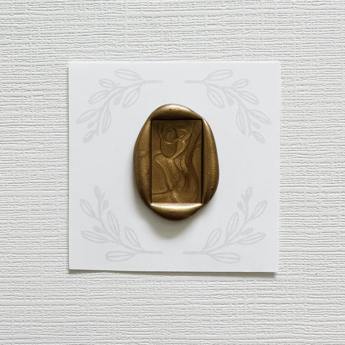 Blank Rectangle Wax Stamp – B Goods Lettering