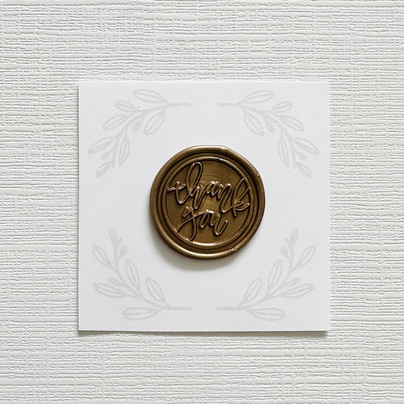 Thank You Bounce Script Wax Seal Stamp