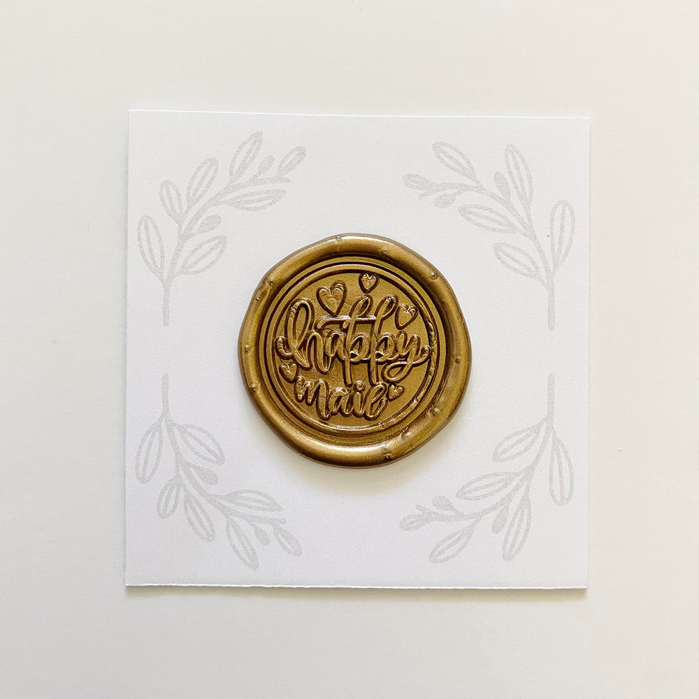 Happy Mail Wax Stamp